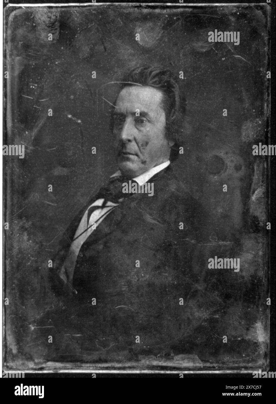 David Rice Atchison, half-length portrait, facing three-quarters to ...