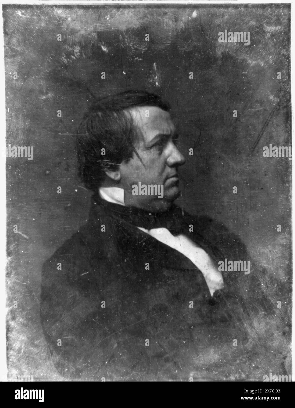 John P. Hale, head-and-shoulders portrait, face nearly in profile to ...