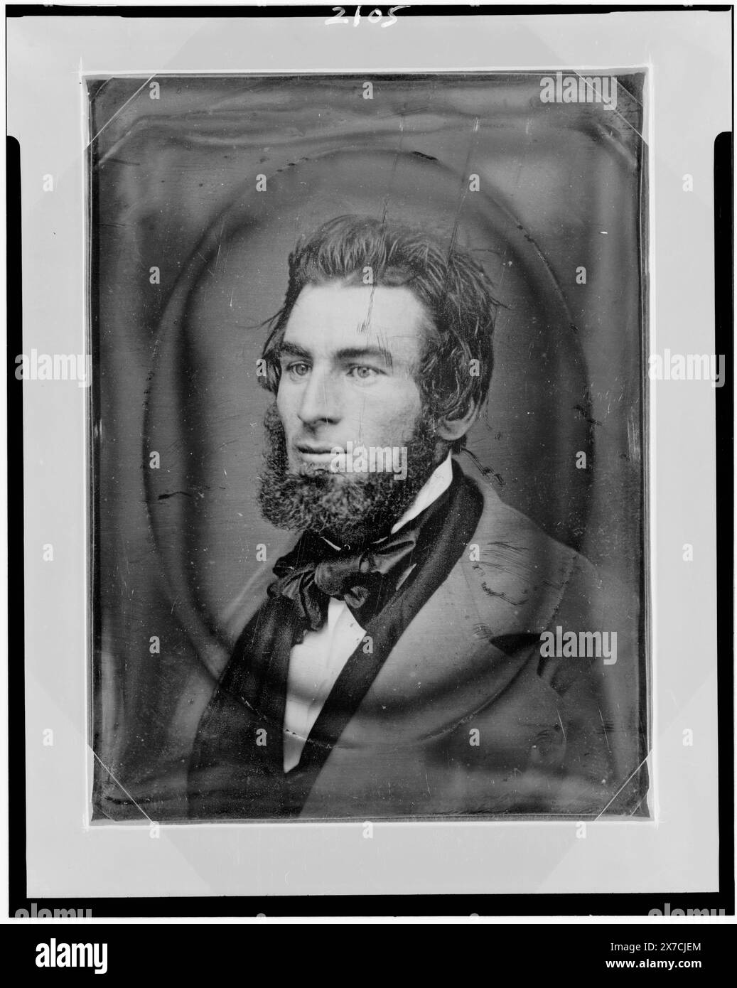 Unidentified man, head-and-shoulders portrait, facing left ...