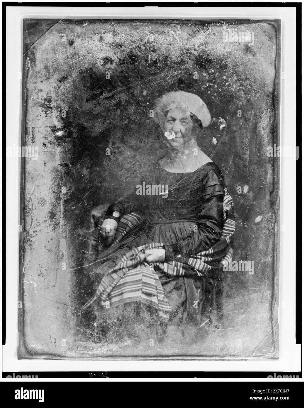Dolley Madison, three-quarter length portrait of a woman, facing front ...