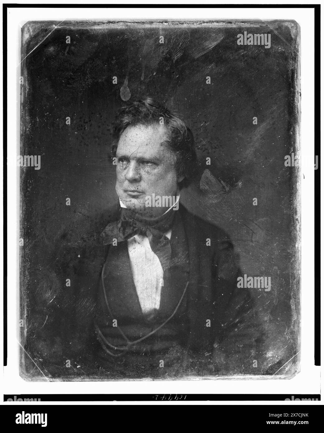 Mr. Simms, half-length portrait, three-quarters to the left, Scratched ...