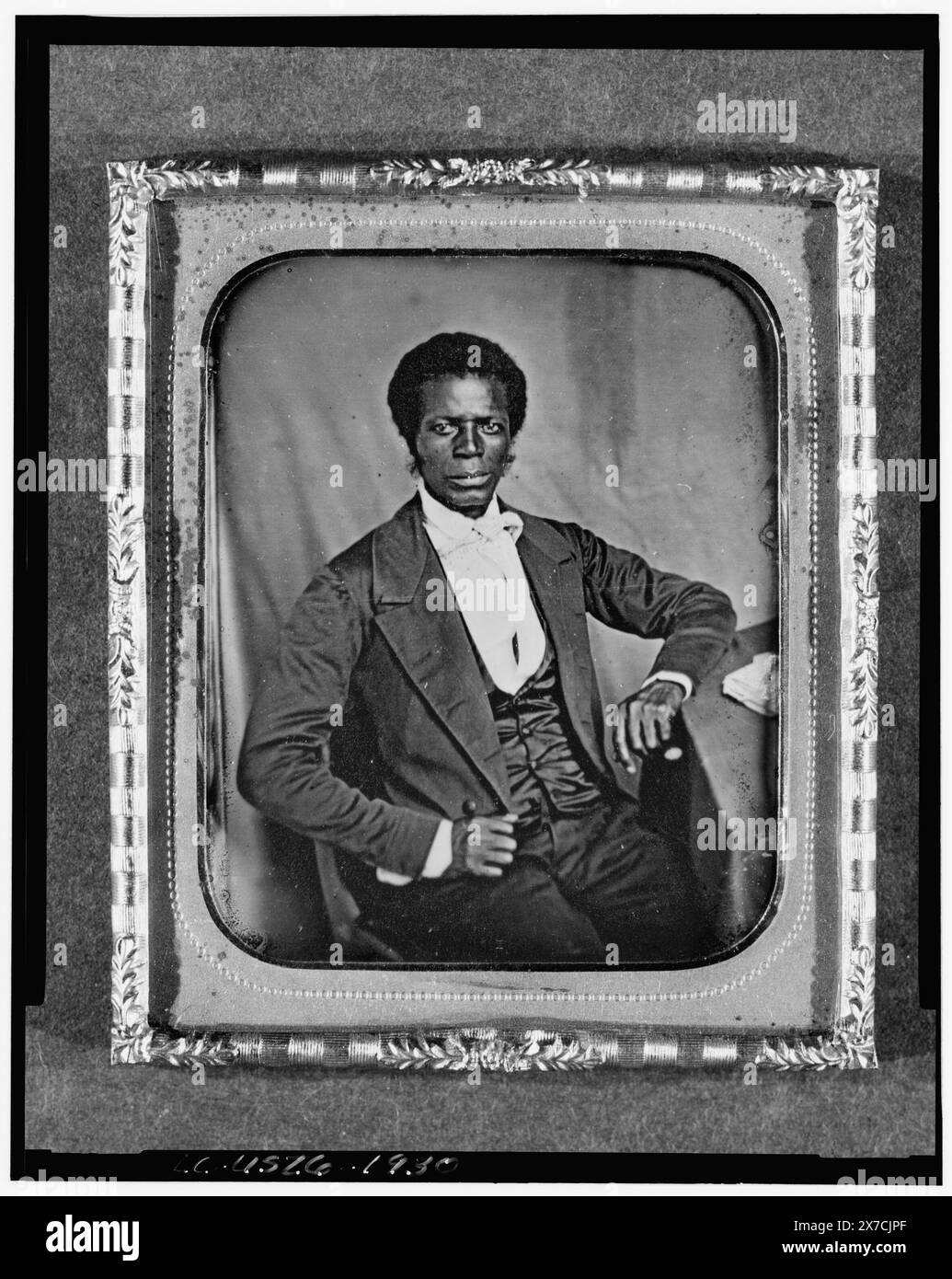 James M. Priest, three-quarter length portrait, full face, seated at ...