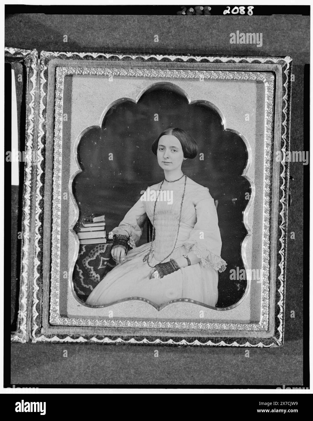 Mary Ann Bartlett, three-quarter length portrait of a woman, seated ...