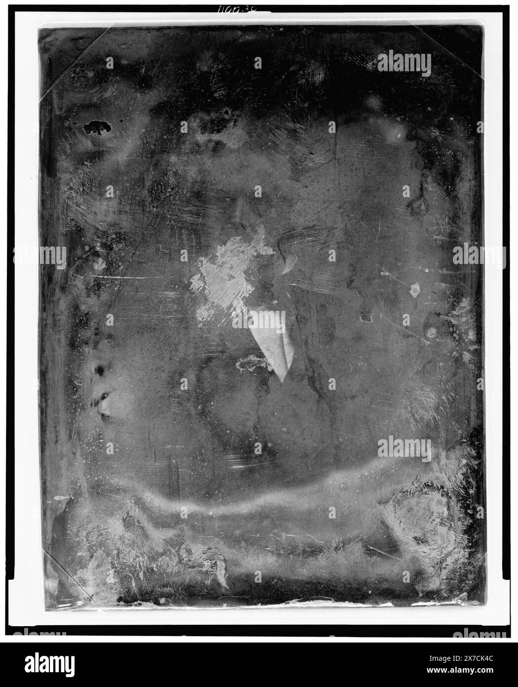 Benjamin B. French, half-length portrait, facing left, Scratched on ...