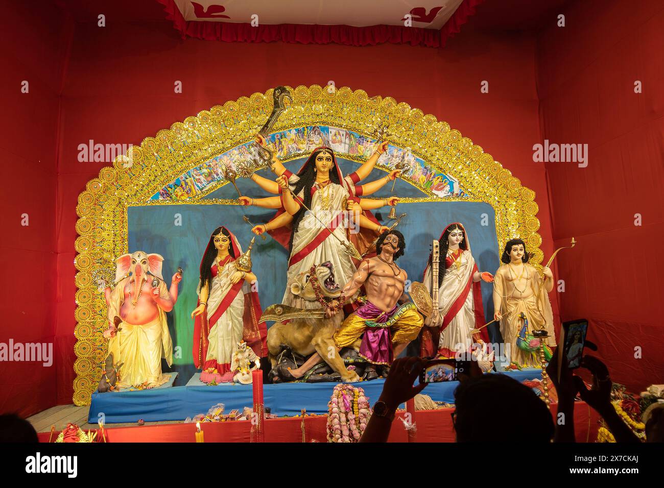 Kolkata, West Bengal, India- 4th October, 2022 : Beautifullly decorated ...