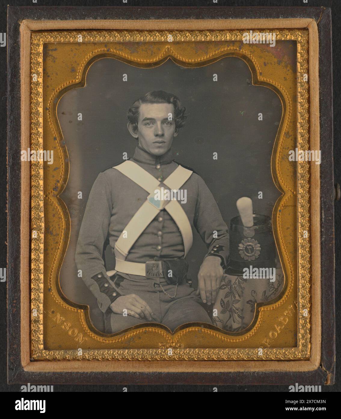 Unidentified soldier of 7th New York Infantry Regiment in uniform ...