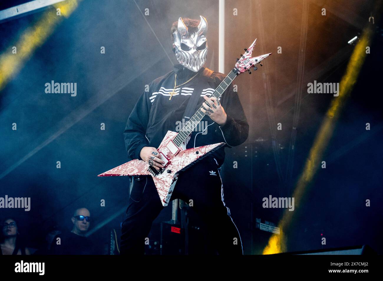 Jack Simmons of Slaughter to Prevail performs during Sonic Temple Art ...