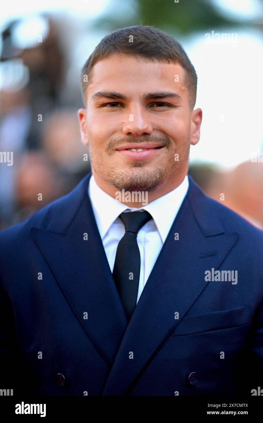 Antoine Dupont attends the 'Emilia Perez' red carpet during the 77th ...