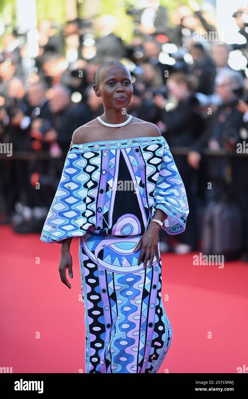 Eliane Umuhire attends the 'Emilia Perez' red carpet during the 77th ...