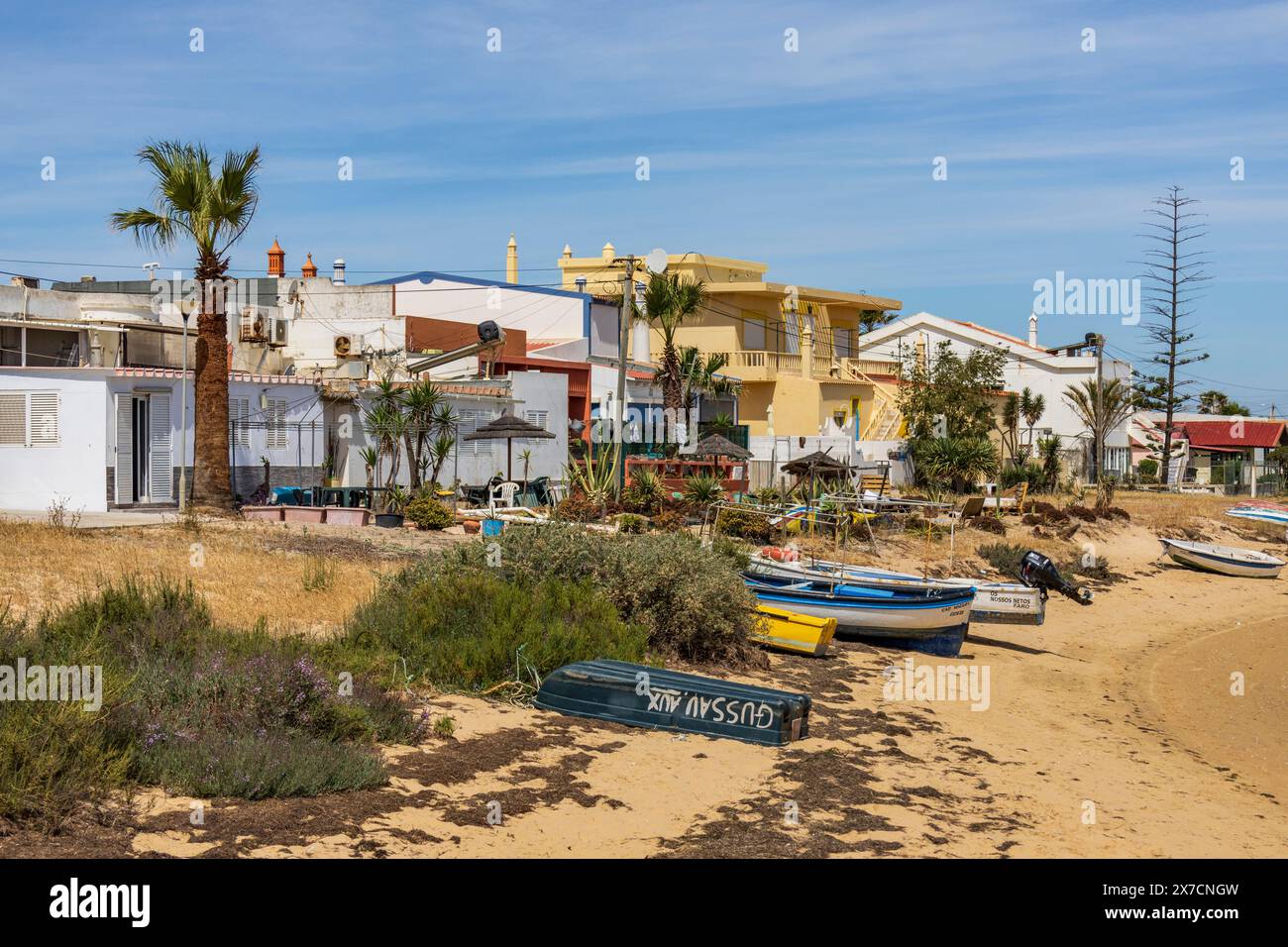 Ilha de Faro, Faro Island, Faro, Algarve, Portugal, Europe Stock Photo ...