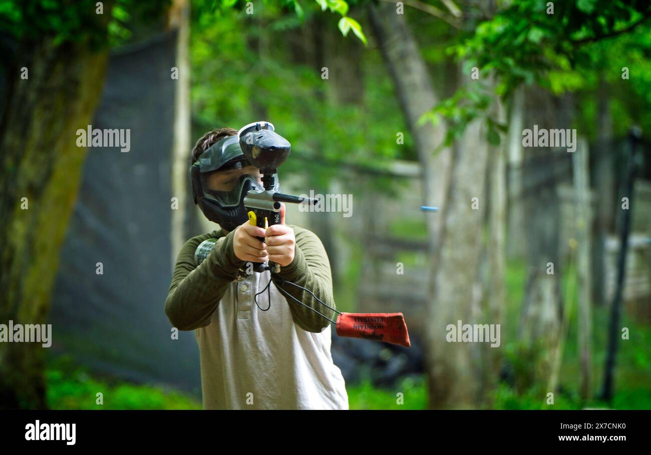 UNITED STATES: 05-19-2024: "Hogback Mountain Paintball has 70 acres ...