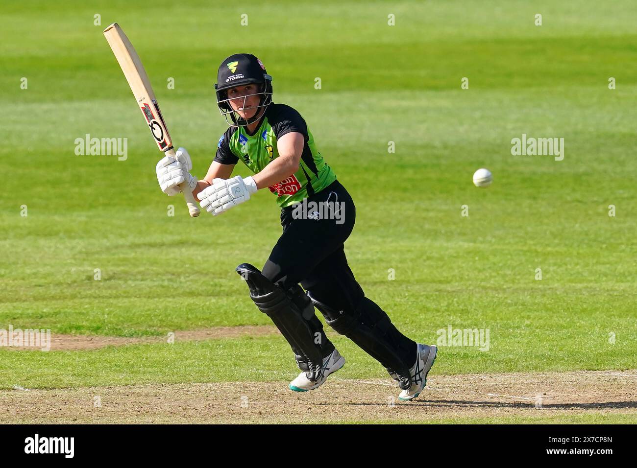 Bristol, UK, 19 May 2024. Western Storm's Sophie Luff batting during ...