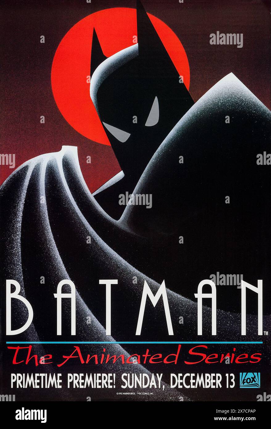 Batman The Animated Series 90's Poster Stock Photo - Alamy
