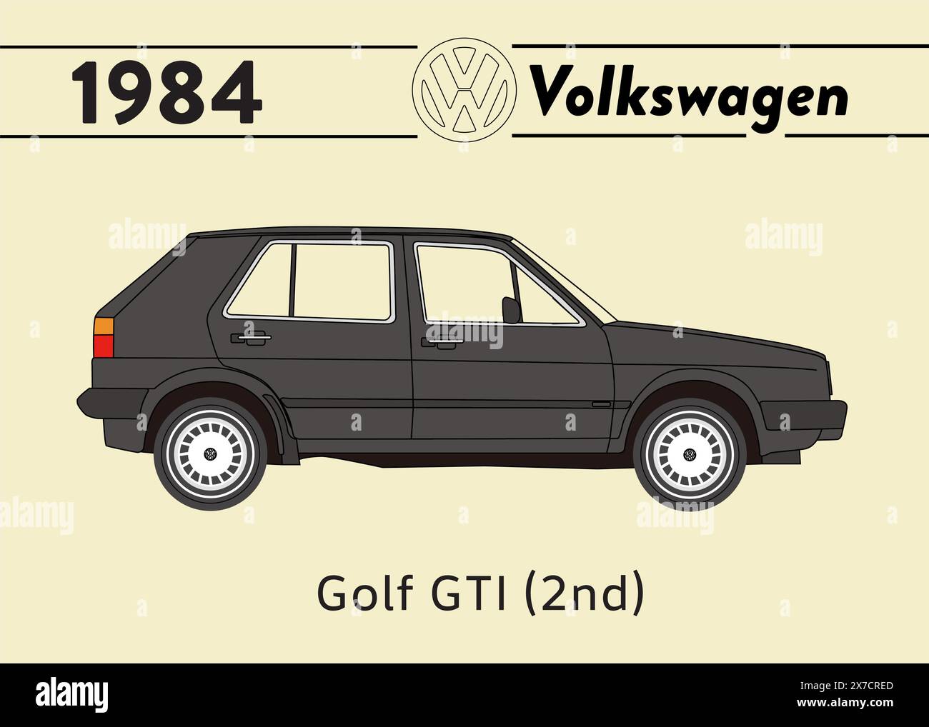 Gti vw golf Stock Vector Images - Alamy