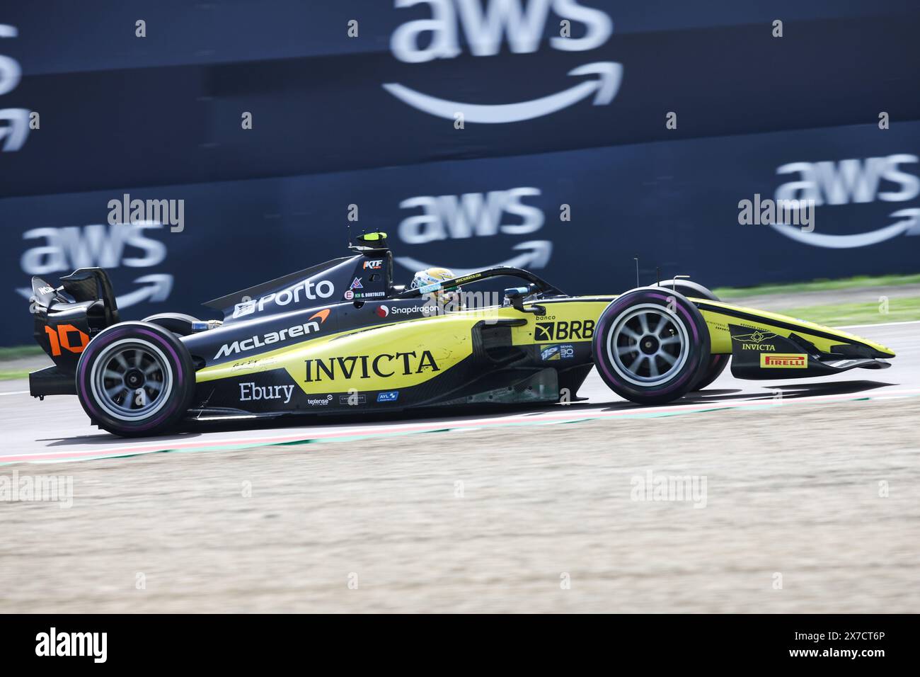 10 BORTOLETO Gabriel (bra), Invicta Racing, Dallara F2 2024, action ...