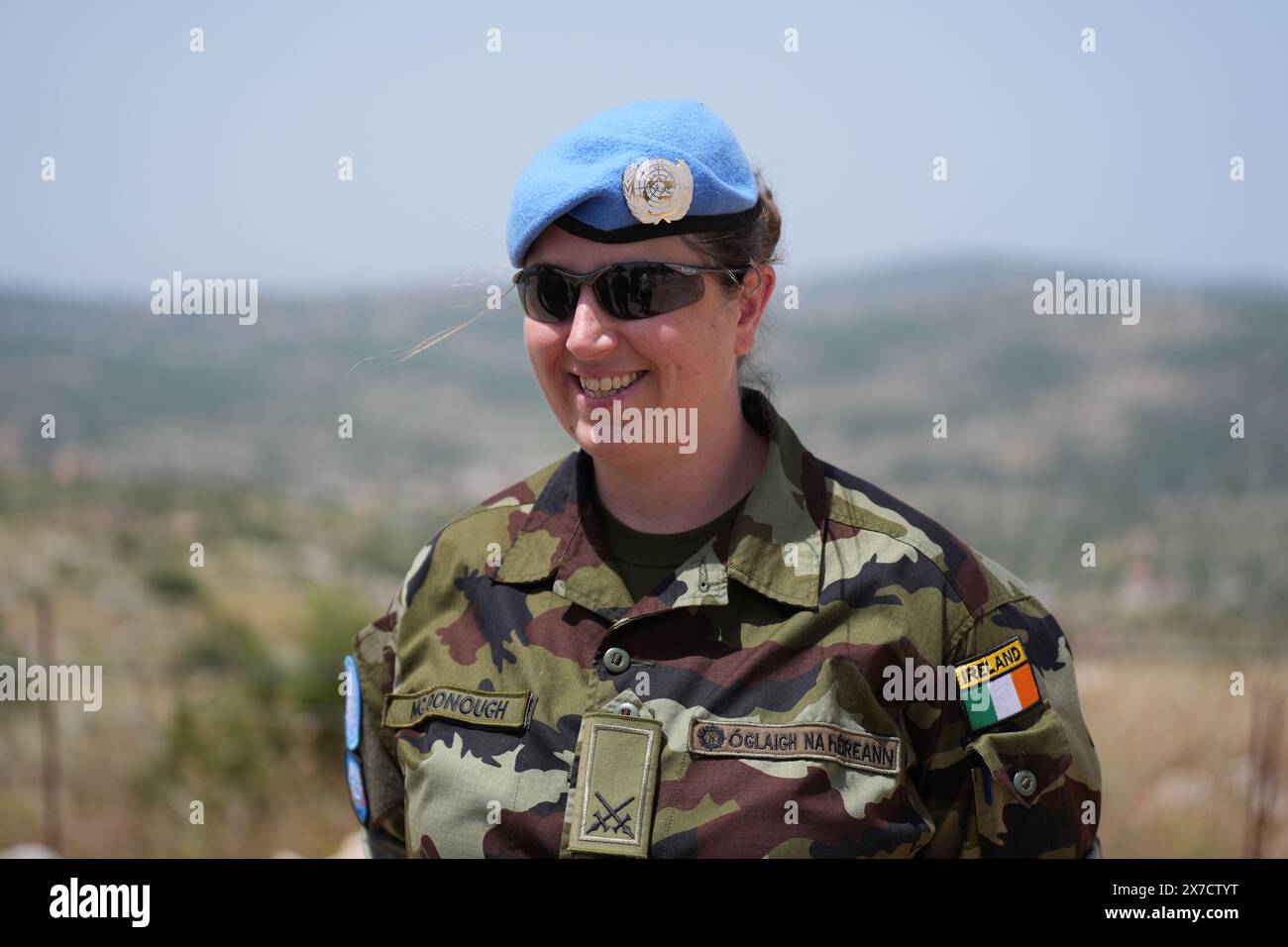 Comdt Aine McDonough of the 124th Infantry Battalion at Camp Shamrock ...