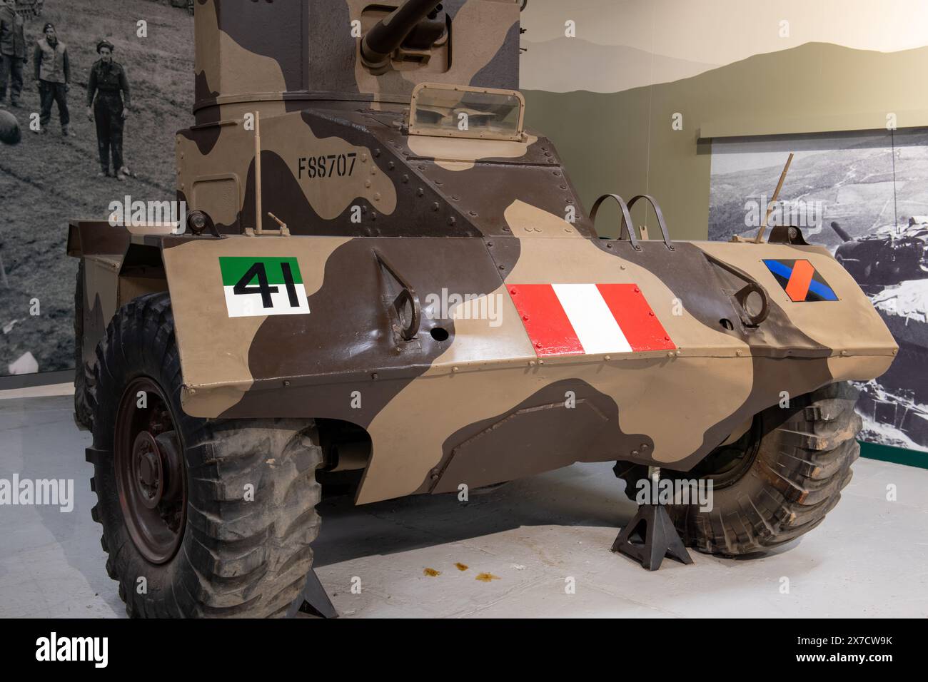 Bovington.Dorset.United Kingdom.February 22nd 2024.An AEC armoured car ...