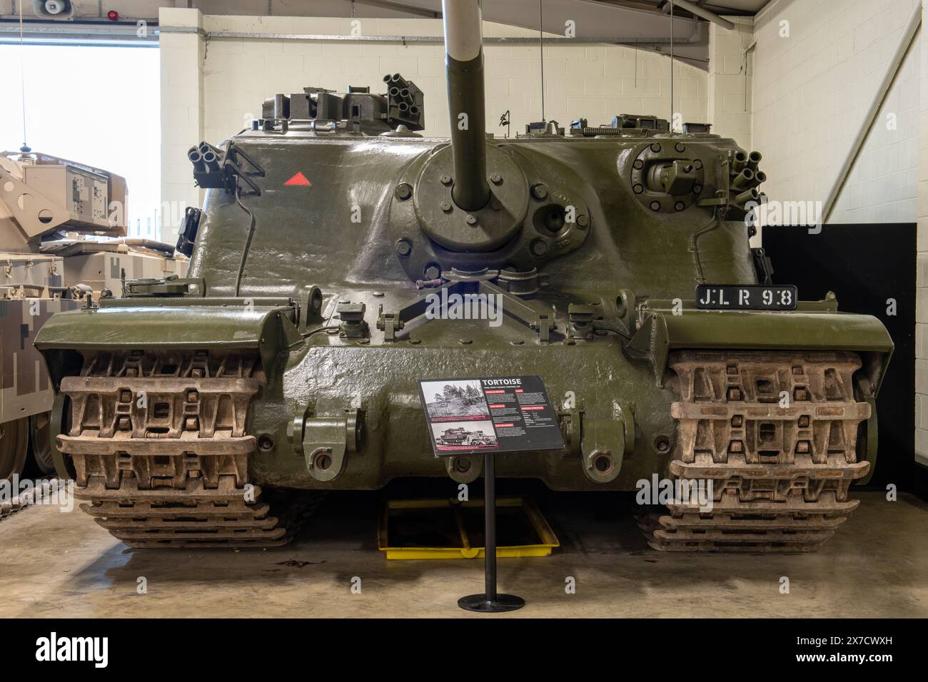 Bovington.Dorset.United Kingdom.February 25th 2024.A Tortoise heavy ...