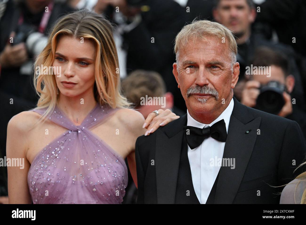 Cannes, France. 19th May, 2024. Abbey Lee Kershaw, Kevin Costner ...