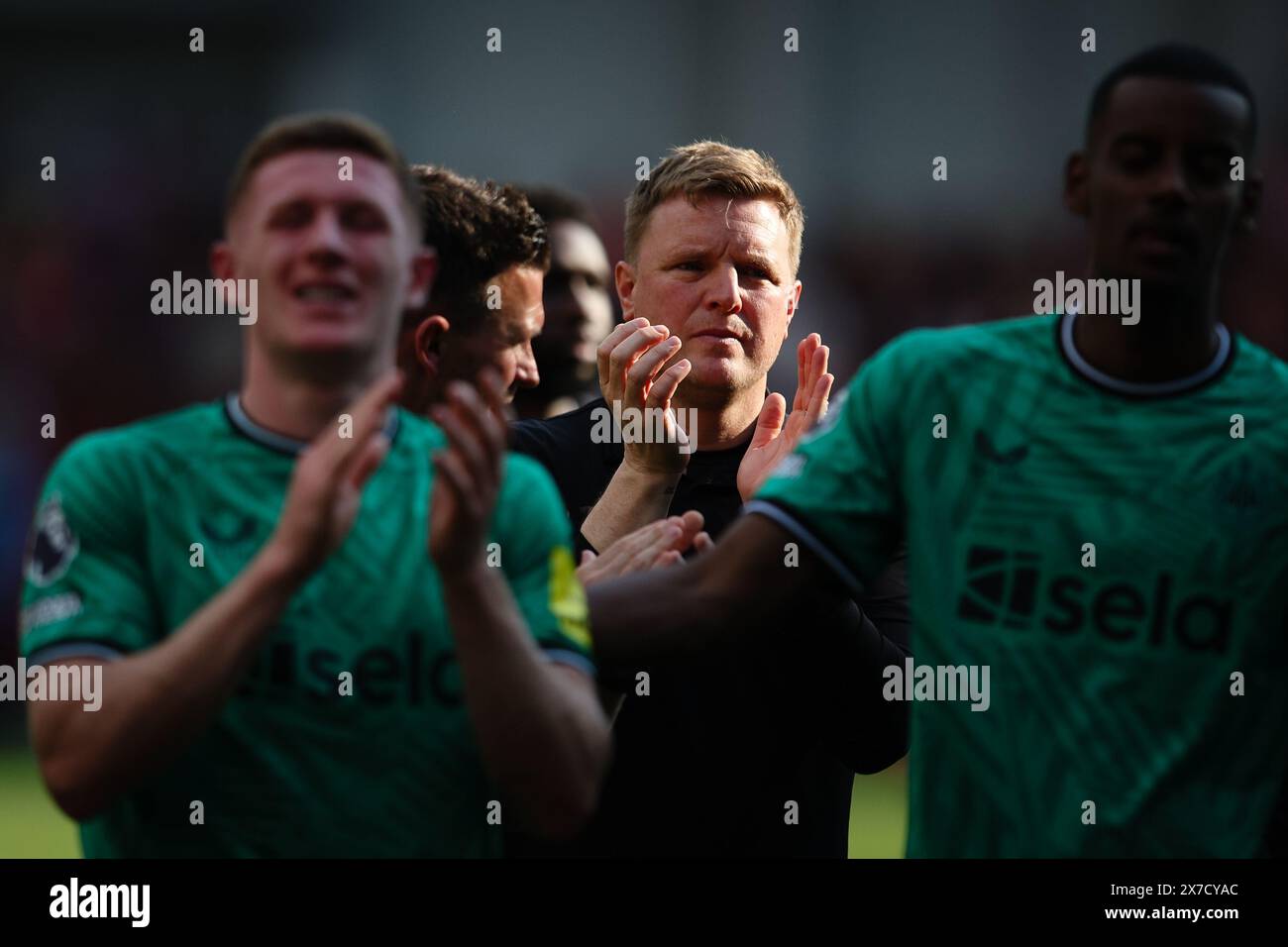 LONDON, UK - 19th May 2024: Newcastle United manager Eddie Howe ... LONDON, UK - 19th May 2024: Newcastle United manager Eddie Howe ...