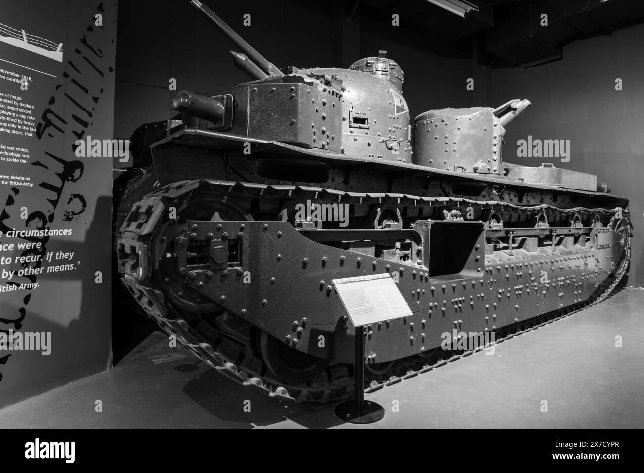 Bovington.Dorset.United Kingdom.February 25th 2024.The only Vickers ...