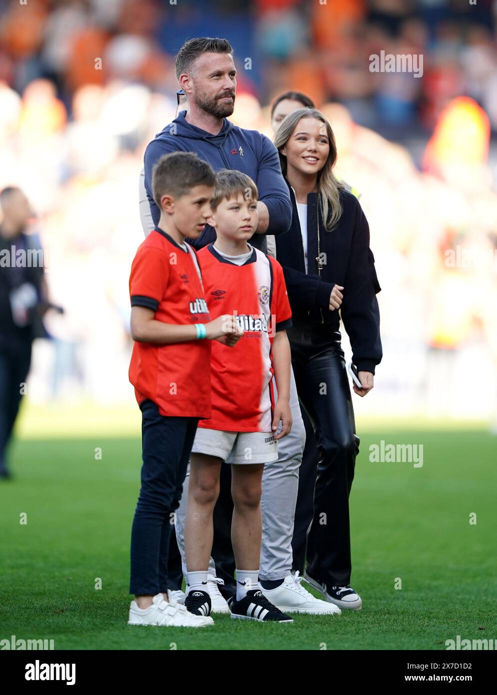 Luton Town manager Rob Edwards reacts following the Premier League ...