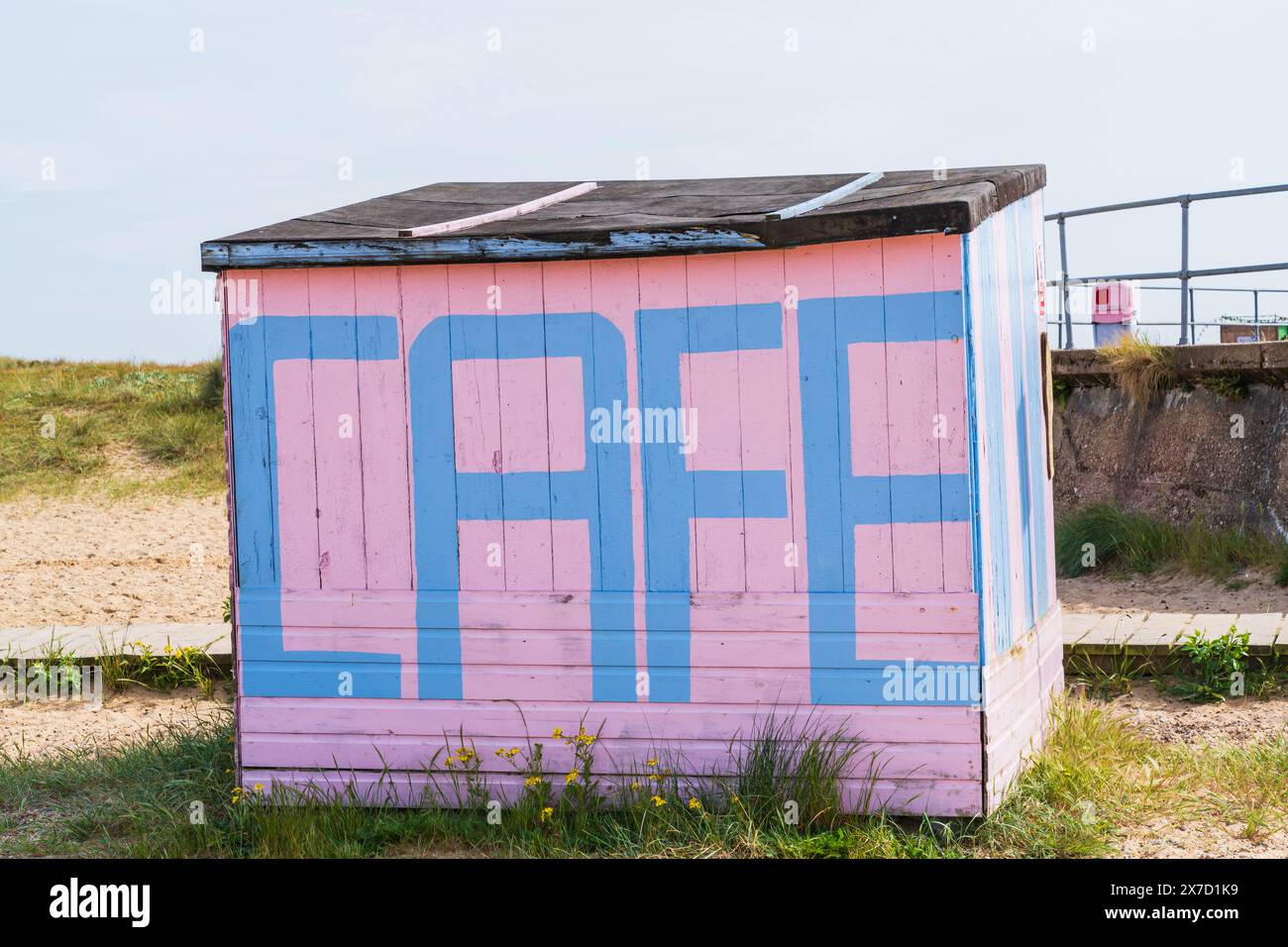 Beach Cafe shack in Great Yarmouth, North Norfolk, UK Stock Photo - Alamy