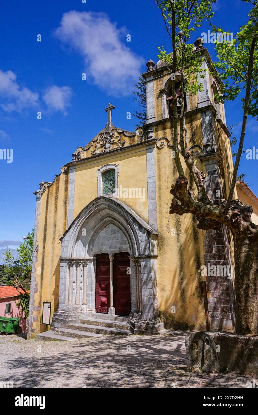 Church of Santa Maria or Igreja de Santa Maria in Sintra, Portugal. The ...
