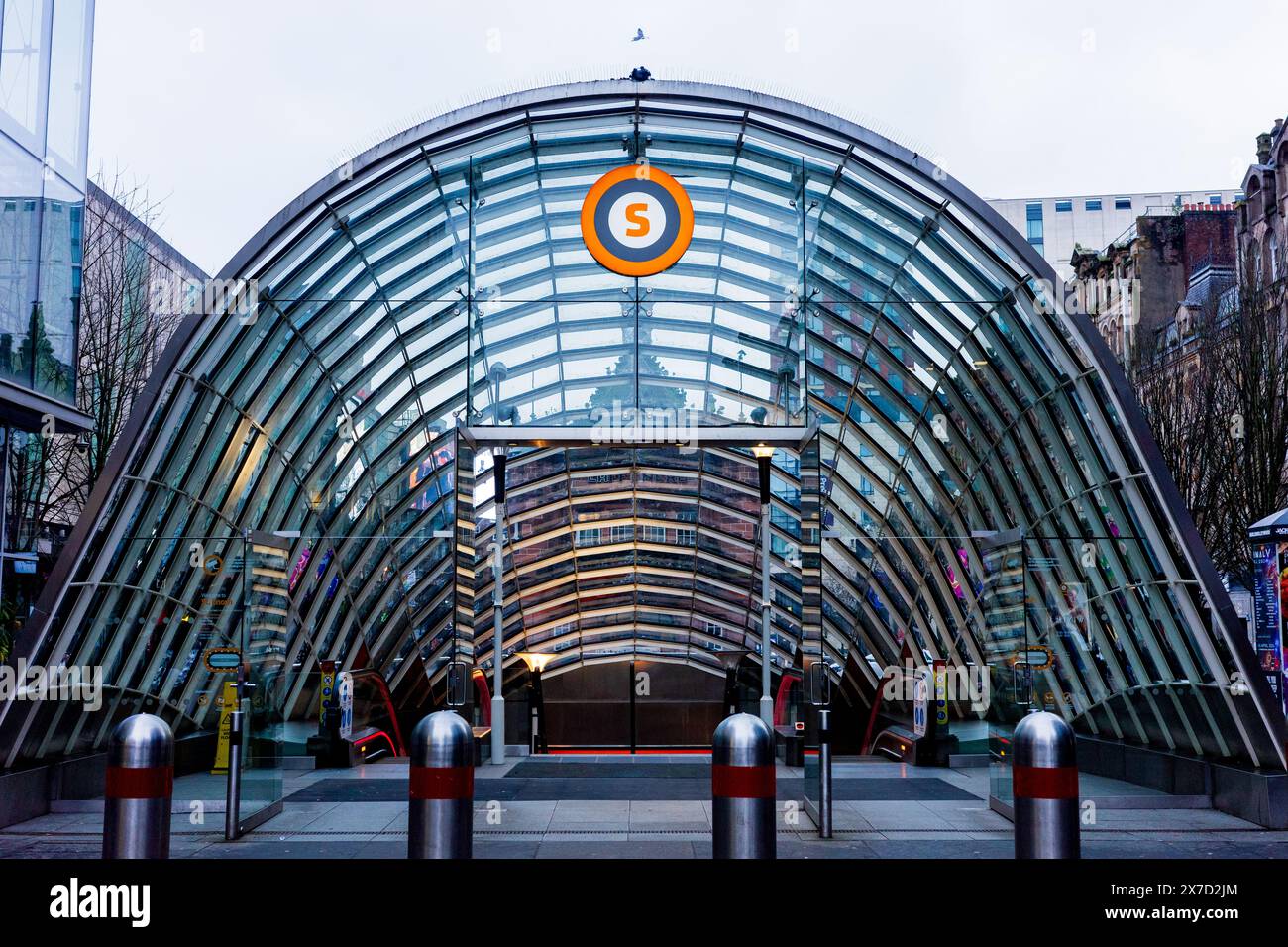 Glasgow Scotland: 11th Feb 2024: St Enoch Subway station exterior in ...