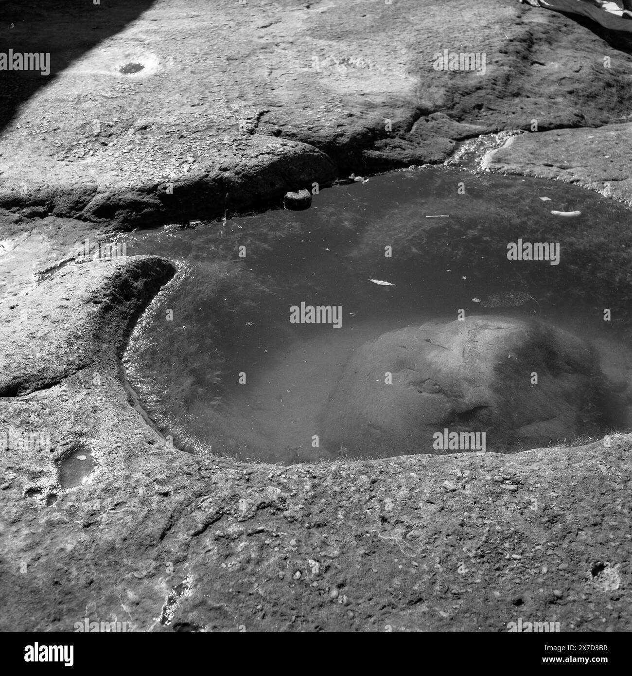 Pool of sea water in a rock hole, Mar del Plata, Argentina, 1961 Stock ...