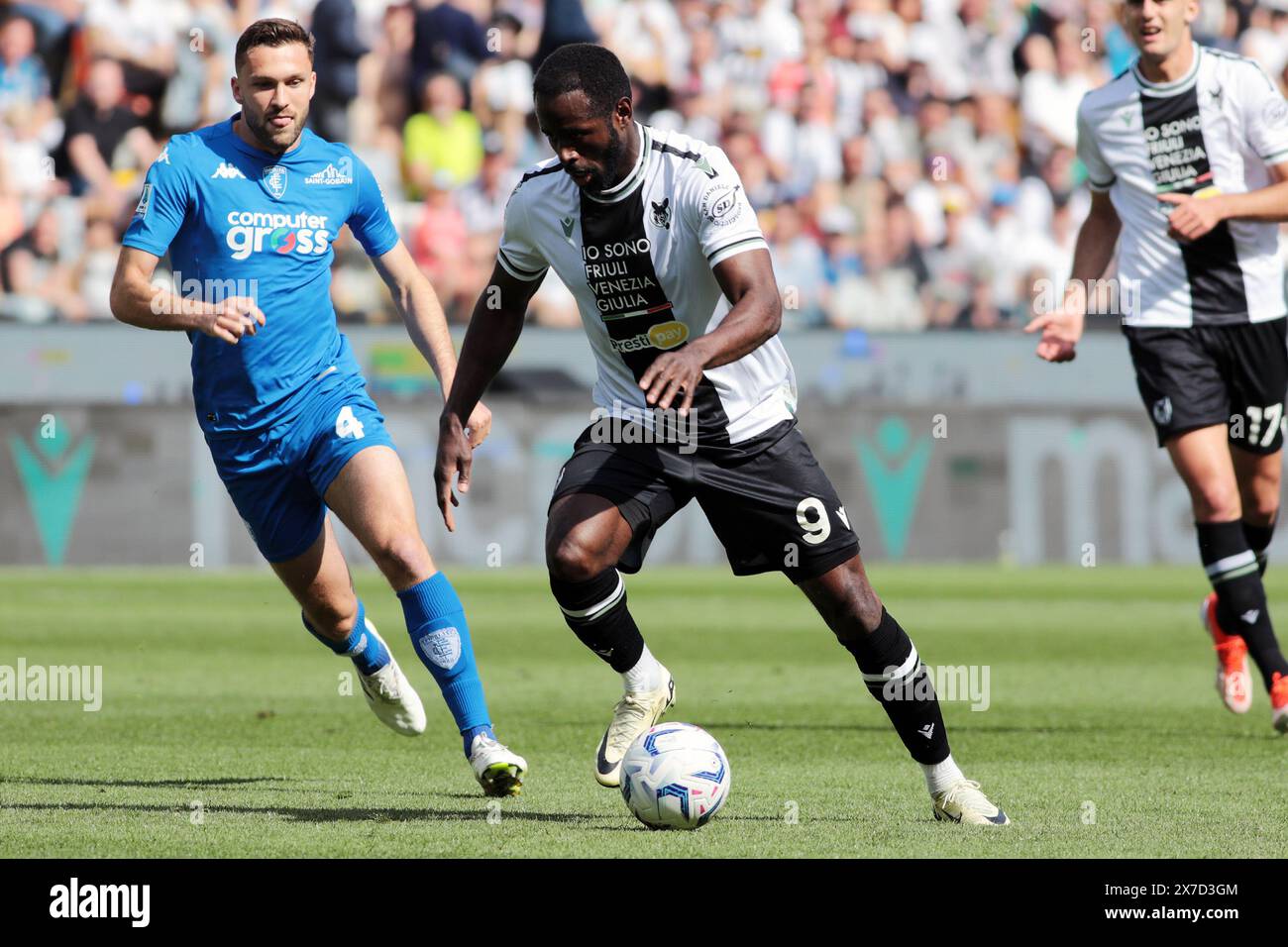 Udine, Italia. 19th May, 2024. Udinese's Keinan Davis in action during ...