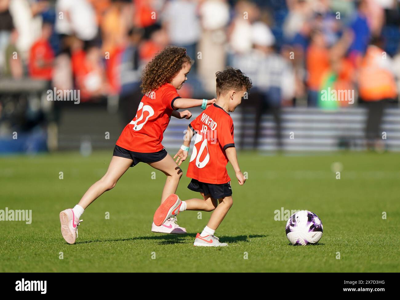 Andros Townsend Jr and Aria Townsend, children of Luton Town's Andros ...