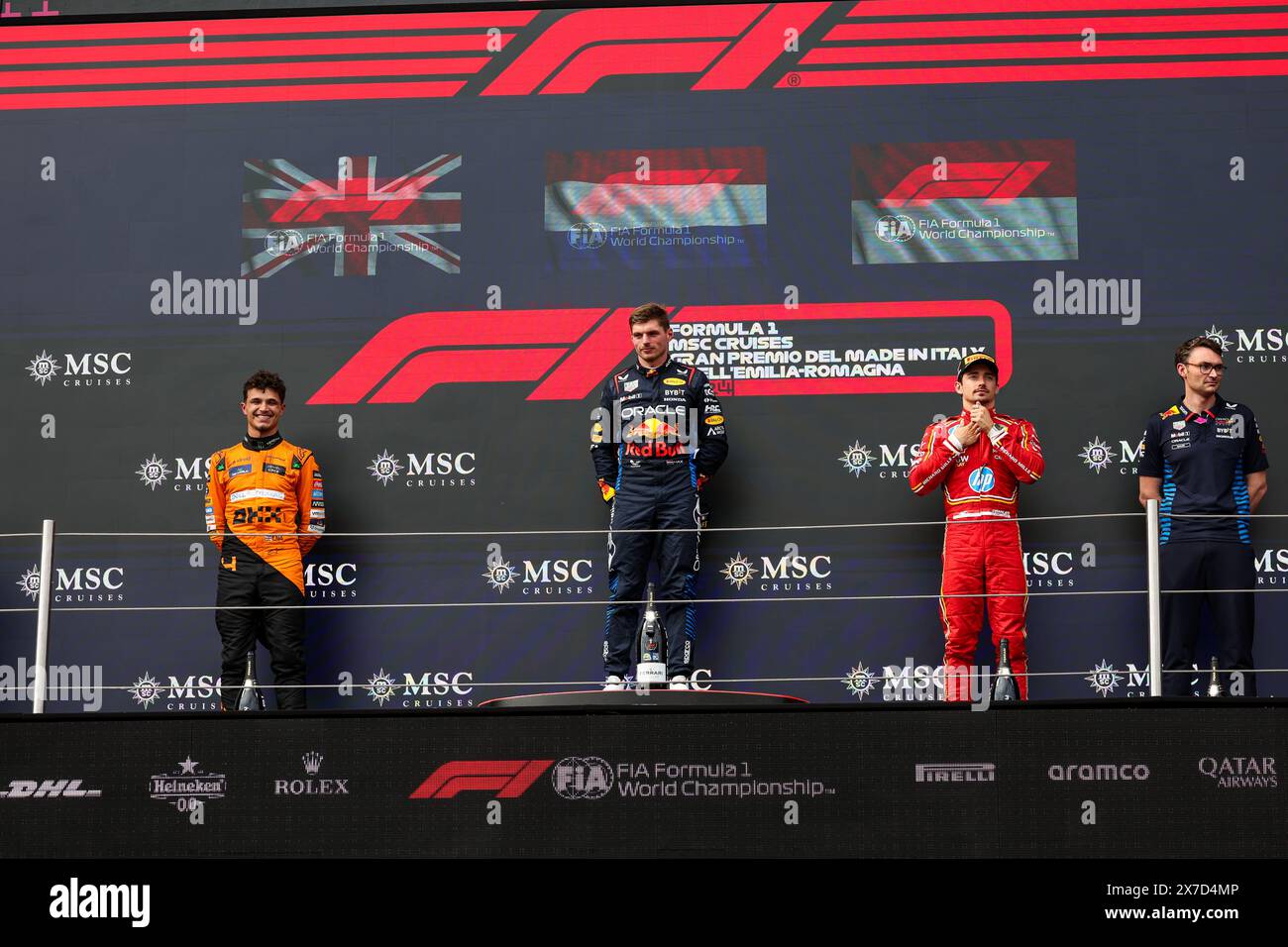 Podium: VERSTAPPEN Max (ned), Red Bull Racing RB20, NORRIS Lando (gbr ...