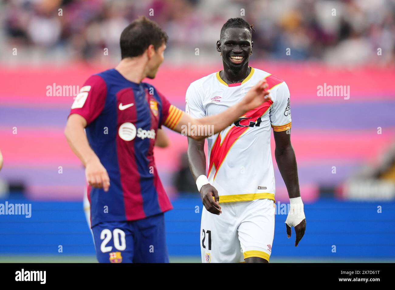 Barcelona, Spain. 19th May, 2024. Pathe Ciss of Rayo Vallecano during ...