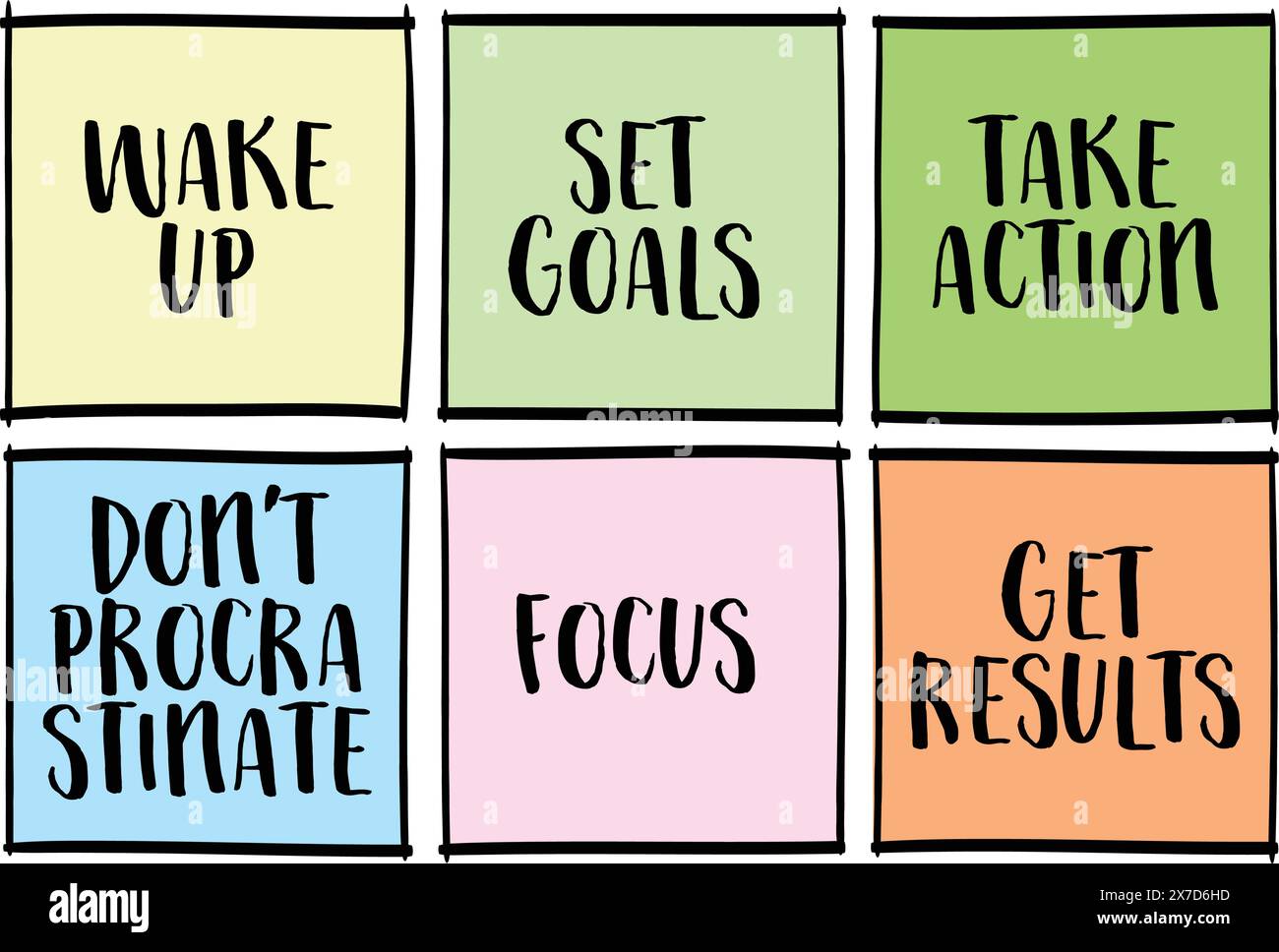 Focus productivity Stock Vector Images - Alamy