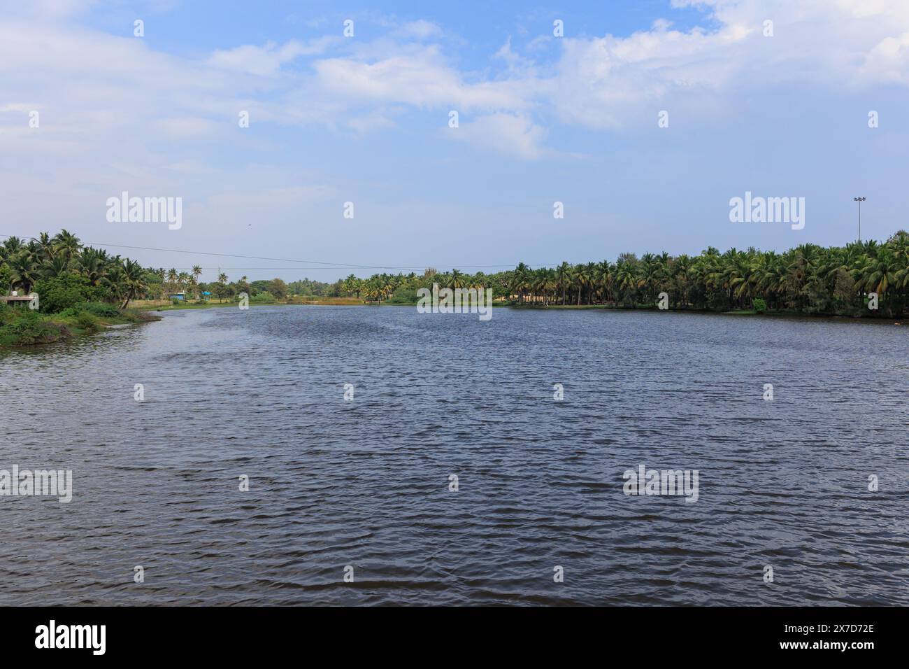 Backwaters of Eden Beach - Blue flag Beach in Pondicherry Stock Photo ...