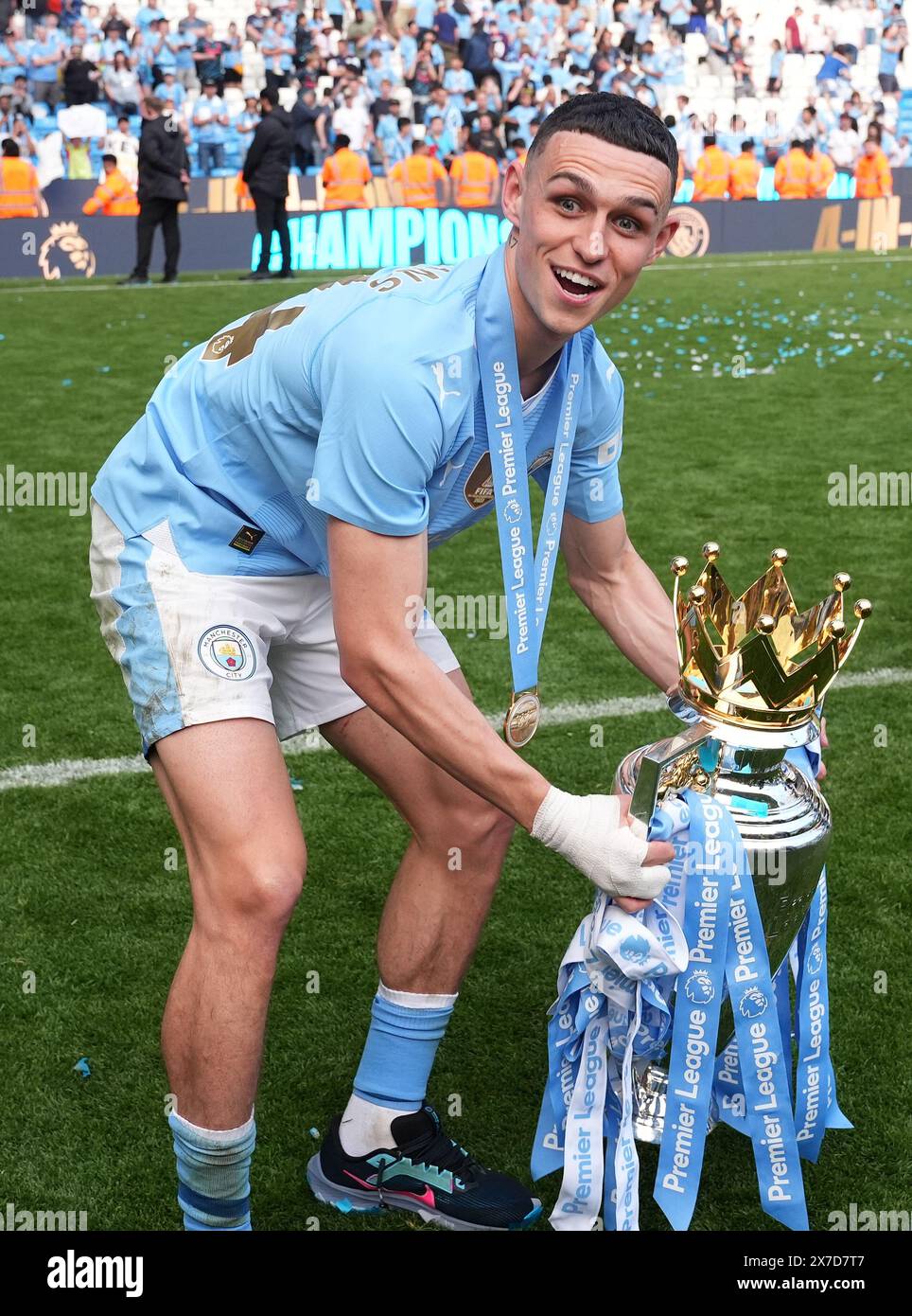 Phil foden premier league trophy 2024 hi-res stock photography and ...