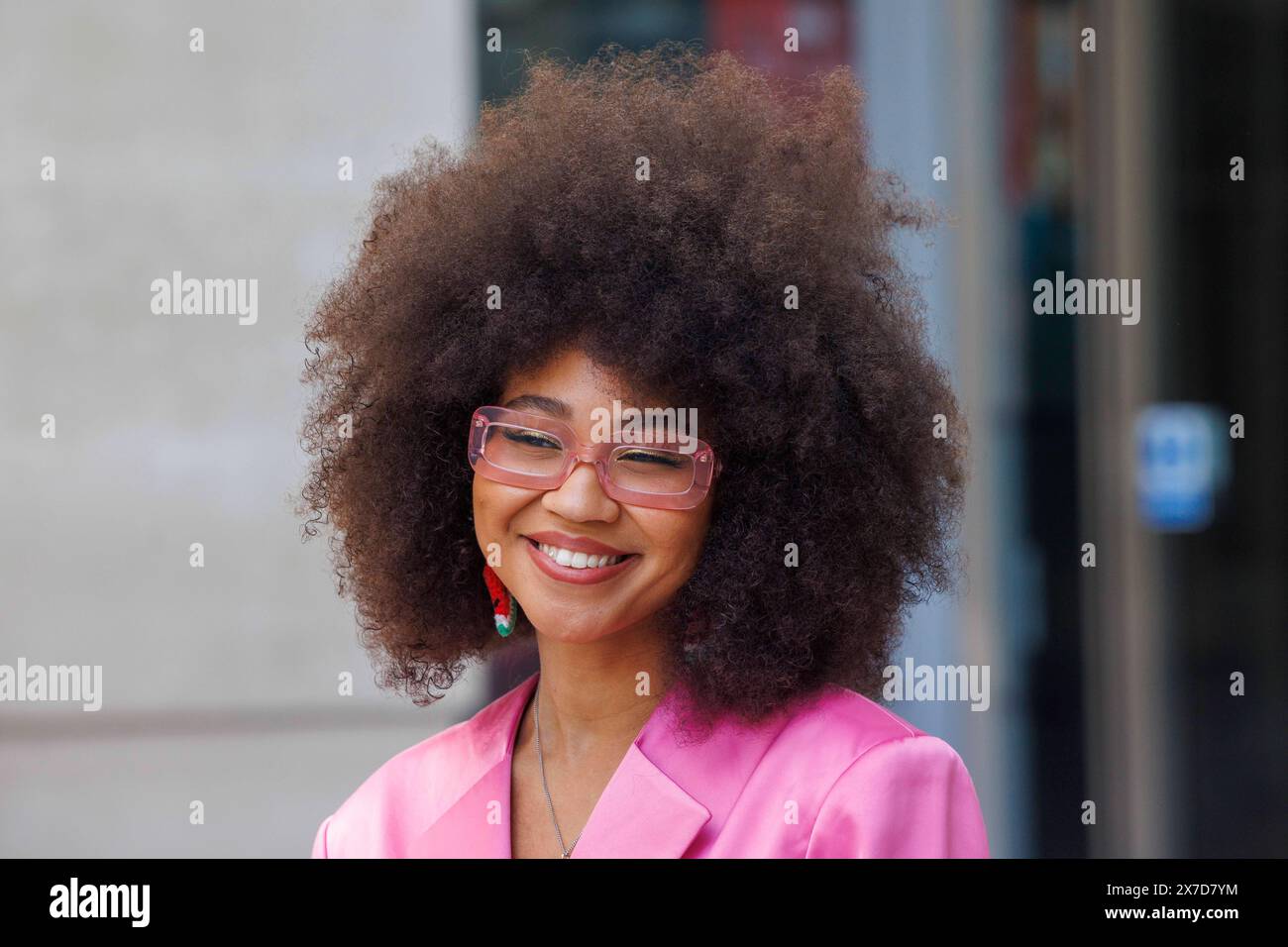 London, UK. 19th May, 2024. Climate activist, Mikaela Loach at the BBC ...
