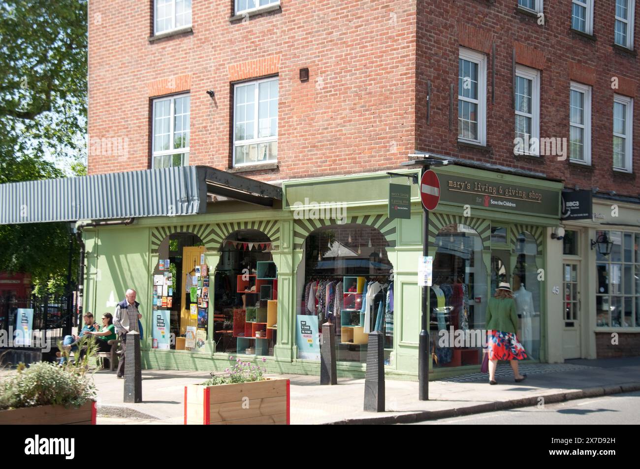 Street Scene, Highgate High Street, Highgate, London, UK - traffic ...
