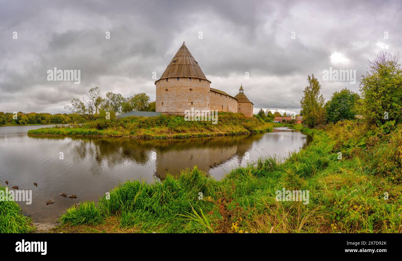 Fortress in the city of Staraya Ladoga, Leningrad region, Russia, in ...