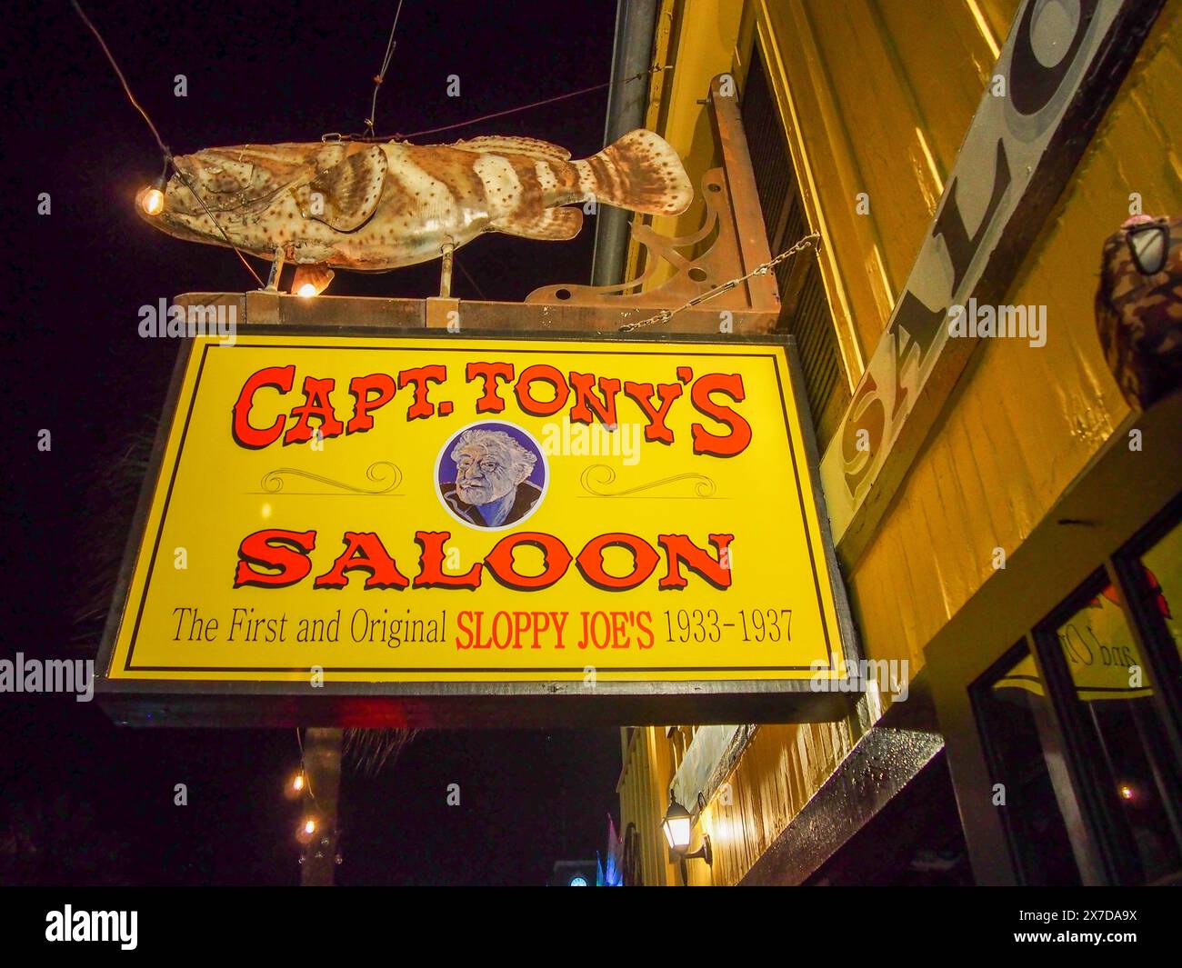 Capt. Tony's Saloon sign, Key West, Florida, USA, April 16, 2024 Stock ...