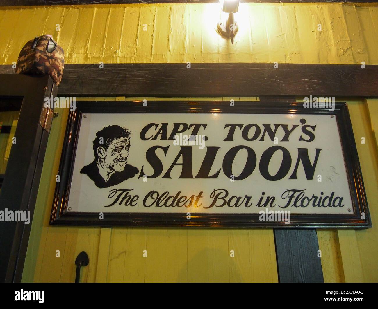 Capt. Tony's Saloon sign, Key West, Florida, USA, April 16, 2024 Stock ...