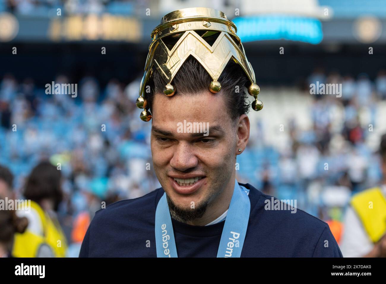Ederson manchester city trophy hi-res stock photography and images - Alamy