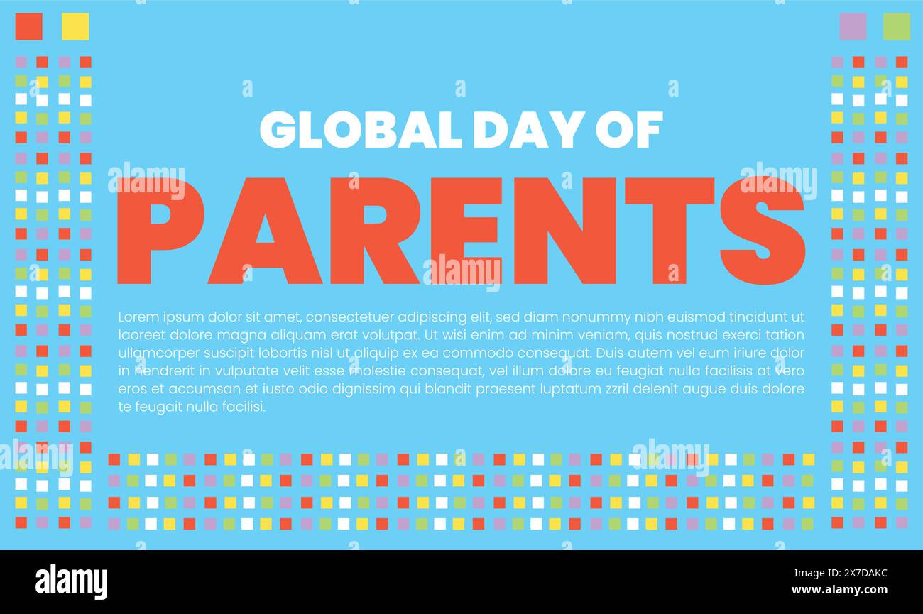 Global Day of Parents poster templet Stock Vector Image & Art - Alamy