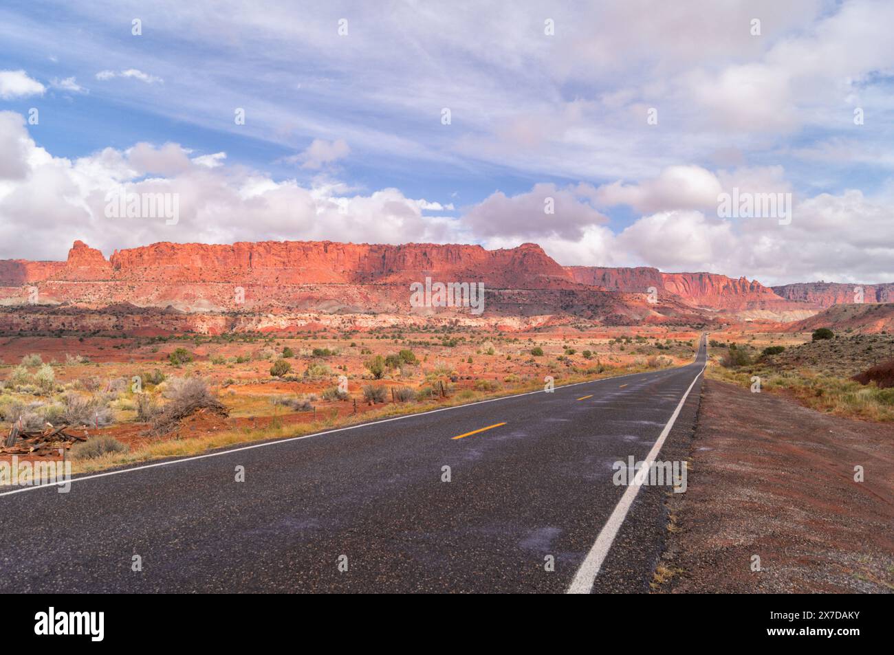 The Upper Colorado River Scenic Byway (State Route 128),Utah,USA Stock ...