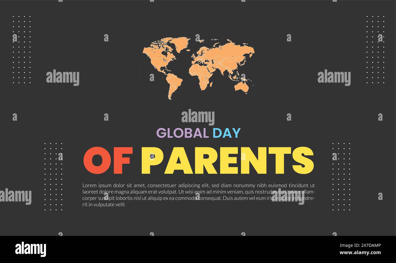 Global Day of Parents poster templet Stock Vector Image & Art - Alamy