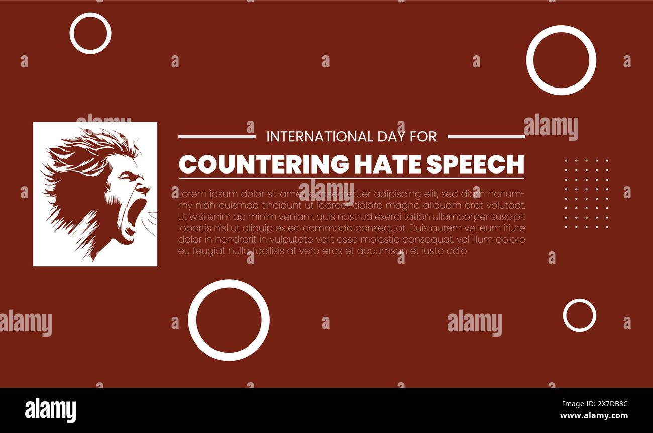 International Day For Countering Hate Speech Stock Vector Image And Art Alamy