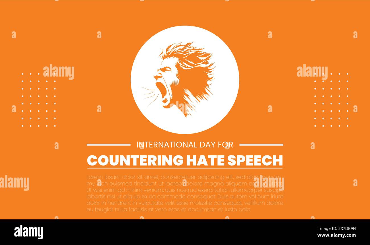 International Day for Countering Hate Speech Stock Vector Image & Art ... International Day for Countering Hate Speech Stock Vector Image & Art ...