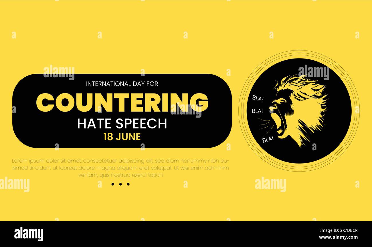International Day For Countering Hate Speech Stock Vector Image And Art