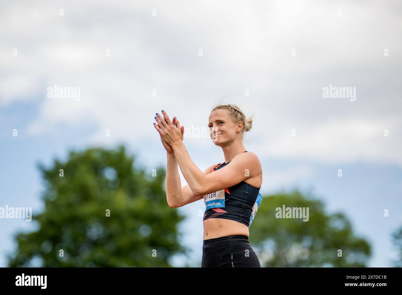 Gotzis, Austria. 19th May, 2024. Dutch Anouk Vetter pictured in action ...
